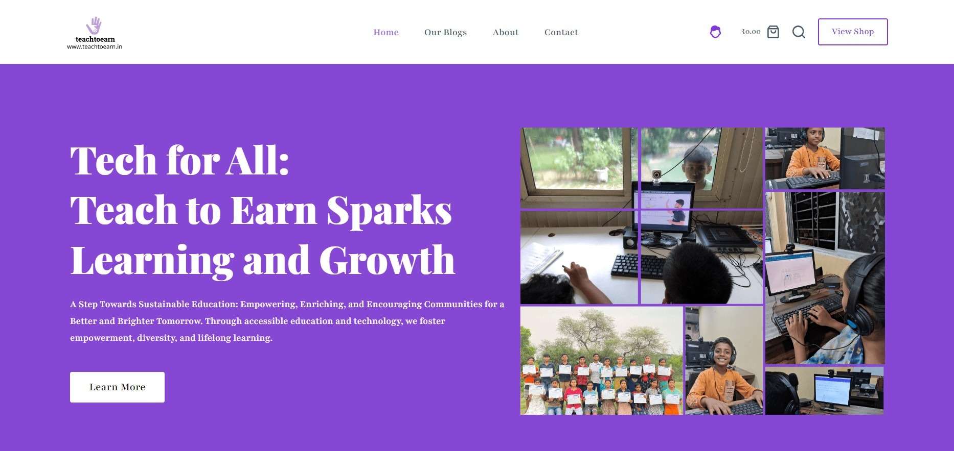 TeachToEarn - Sparks Learning And Growth